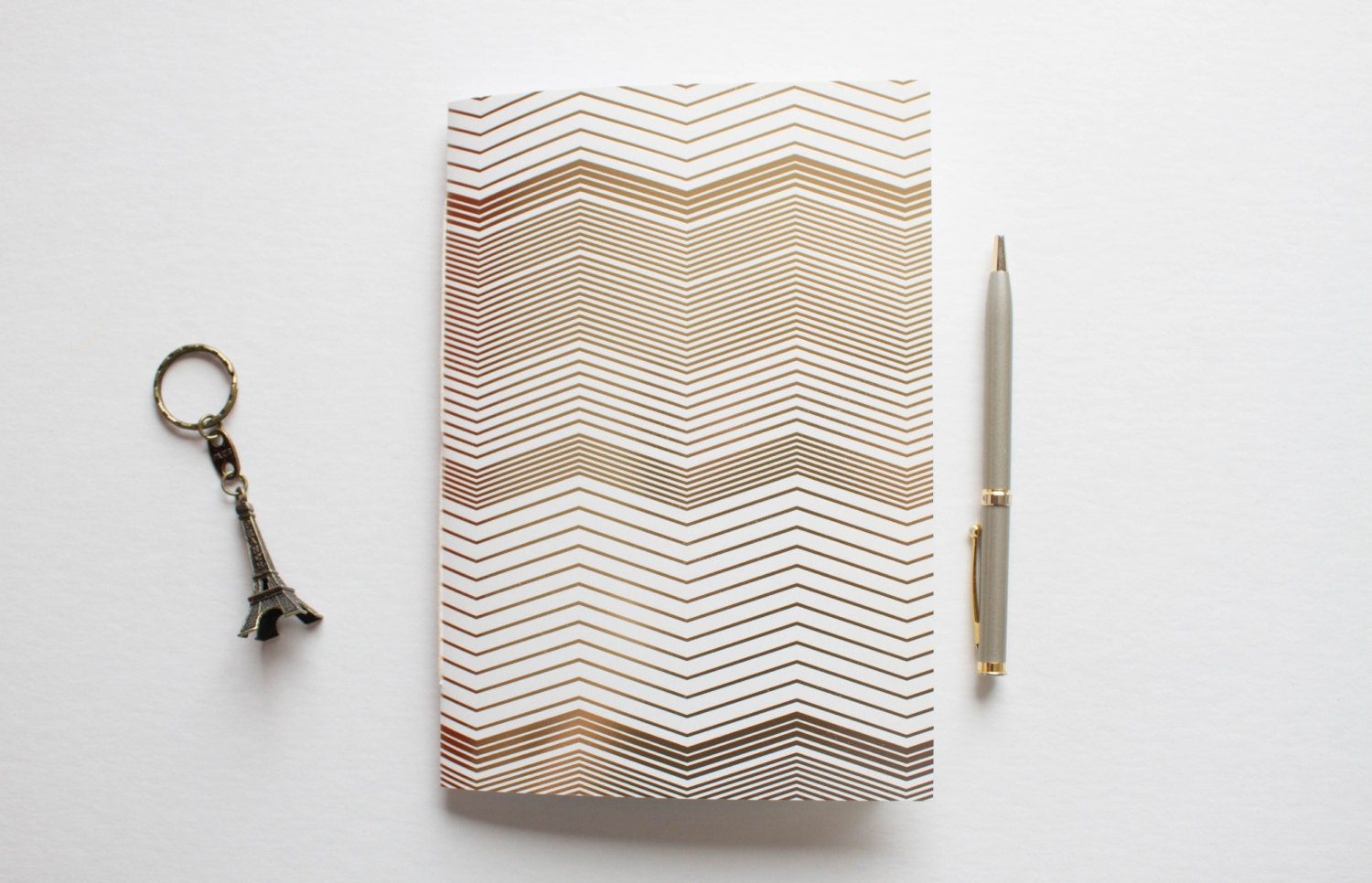 Gold Foil Chevron Journal