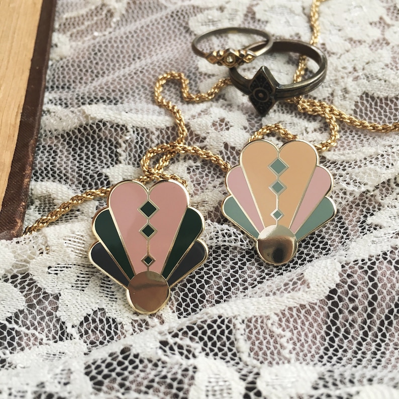 Art deco pin retro art deco design pin art deco enamel pin | Etsy