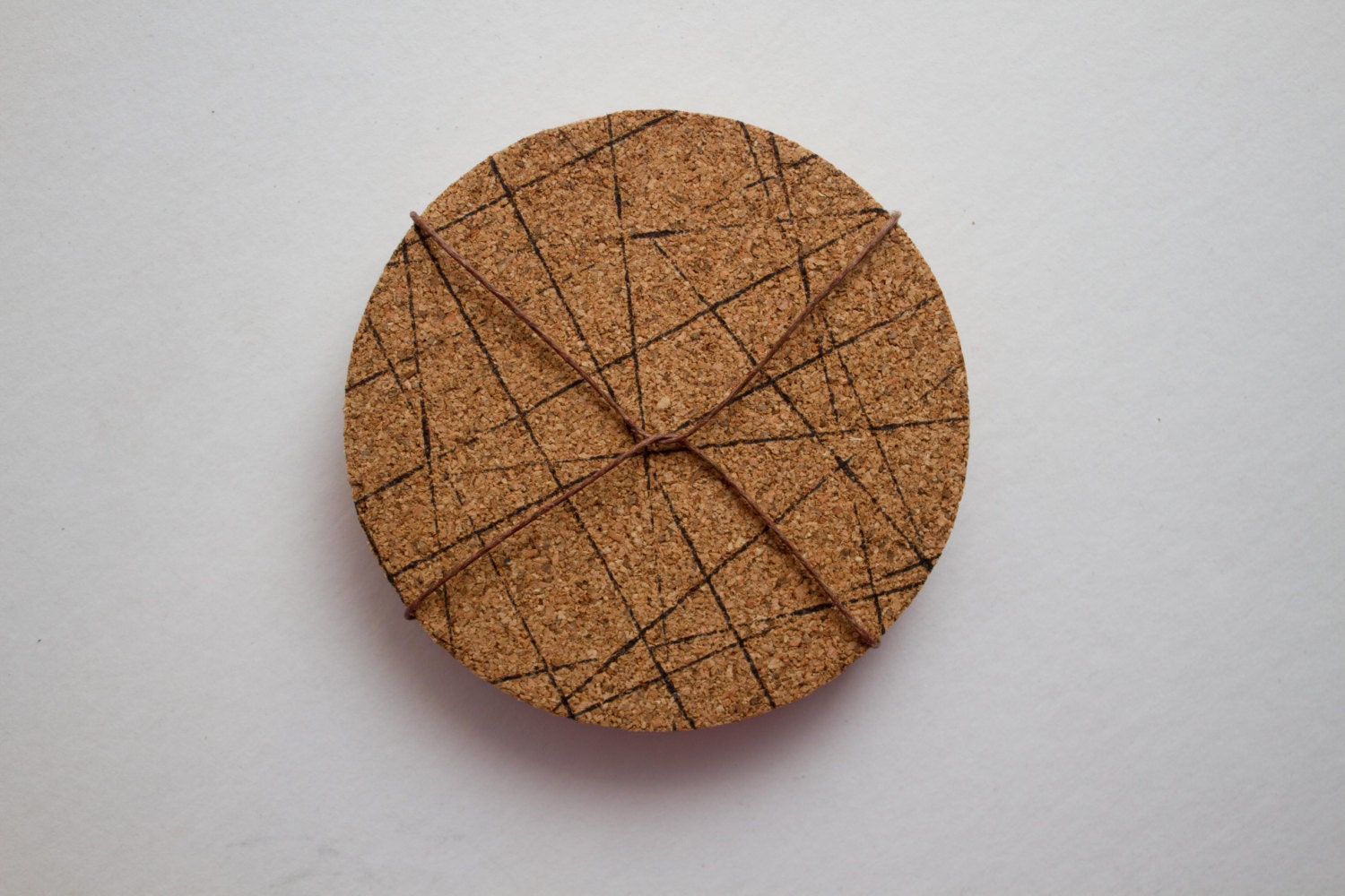 Double Sided Round Cork Coasters