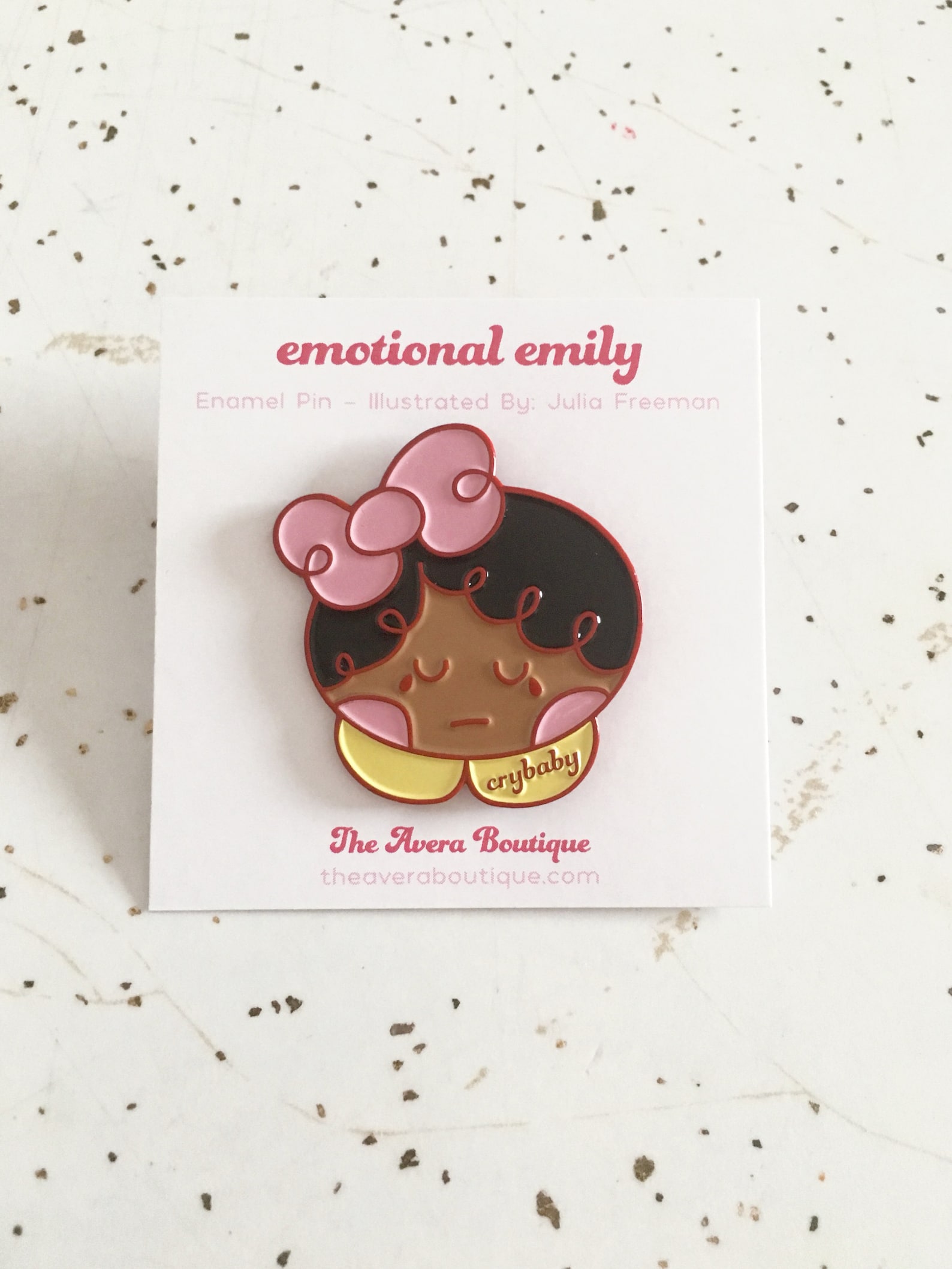 Crybaby Club Enamel Pin Crybaby Pins Emotional Emily Cute | Etsy