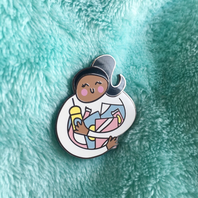 Snack Enamel Pin, Food Enamel Pin, Cute Enamel Pin, Here for the Snacks ...