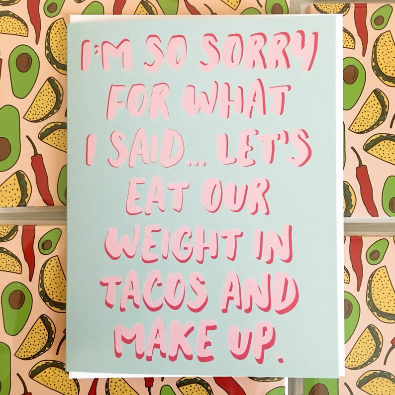 Sorry Card Funny Sorry Card I'm Sorry Humor Wholesale | Etsy