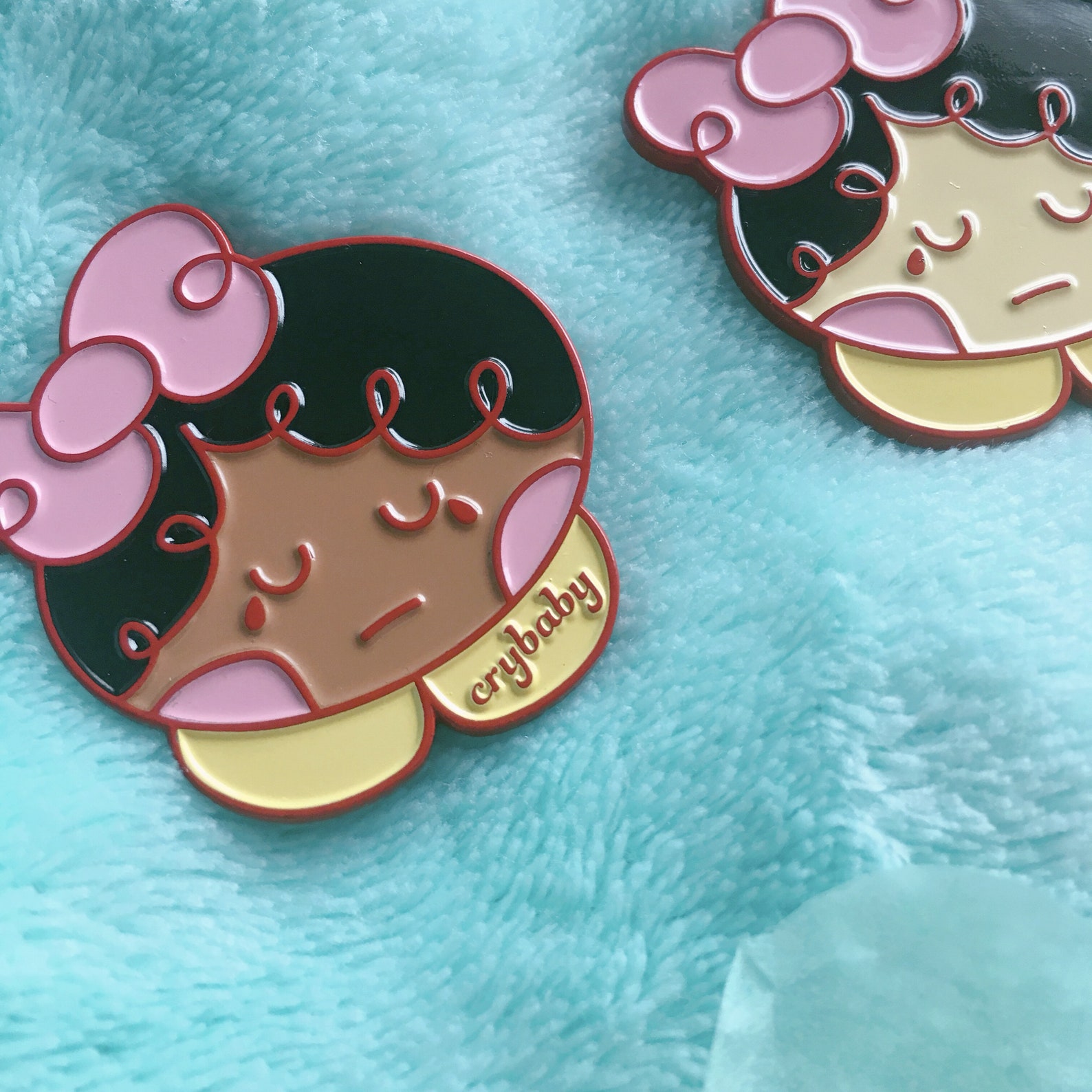 Crybaby Club Enamel Pin, Crybaby Pins, Emotional Emily, Cute Crybaby ...