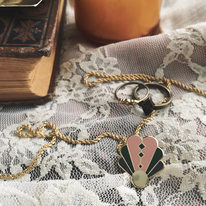 Art deco pin retro art deco design pin art deco enamel pin | Etsy