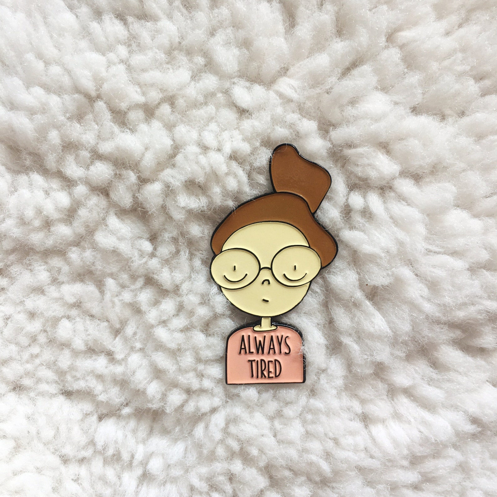 Always Tired Pin, Enamel Pin, Spoonie Gift, Chronic Illness, Chronic ...