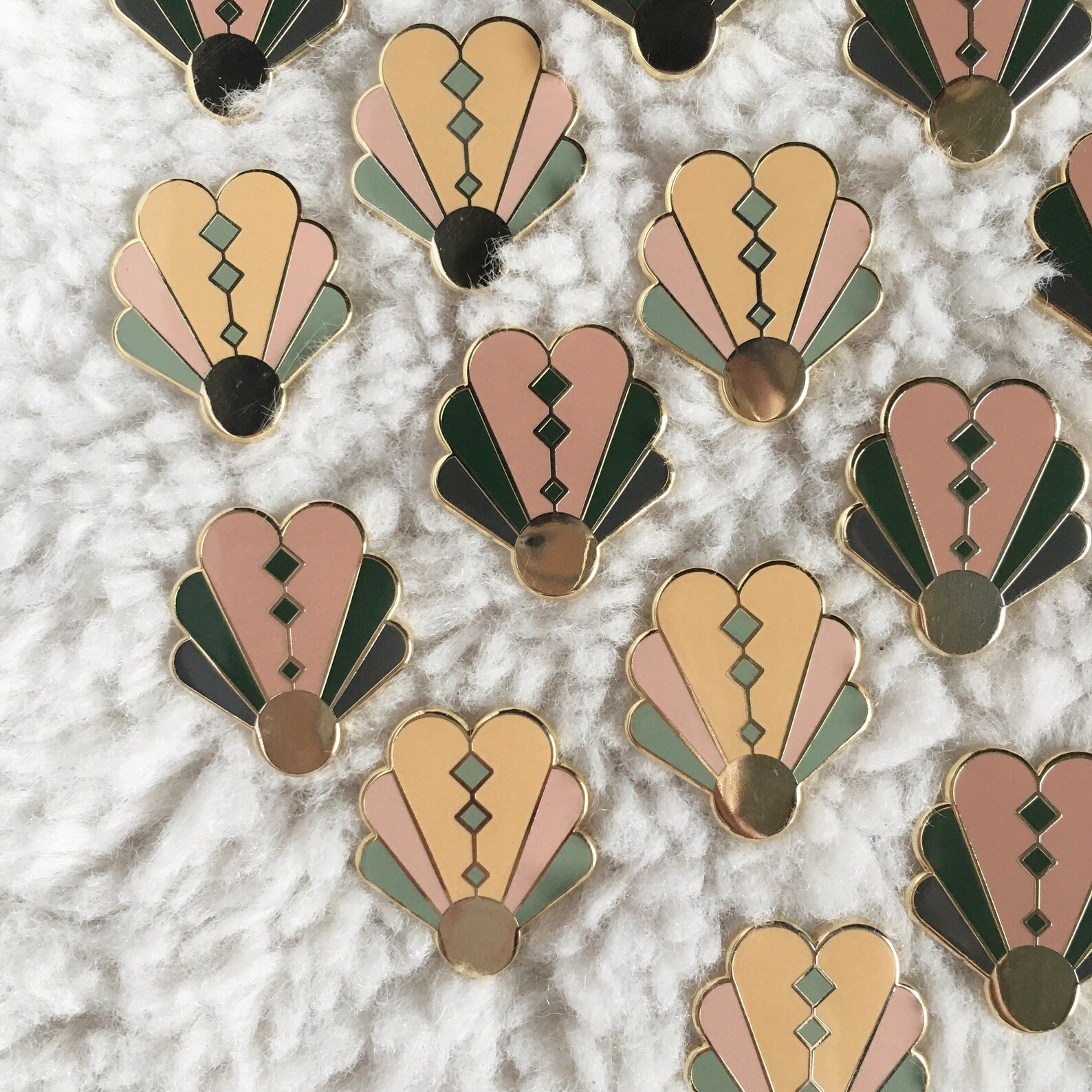 Art deco pin retro art deco design pin art deco enamel pin | Etsy