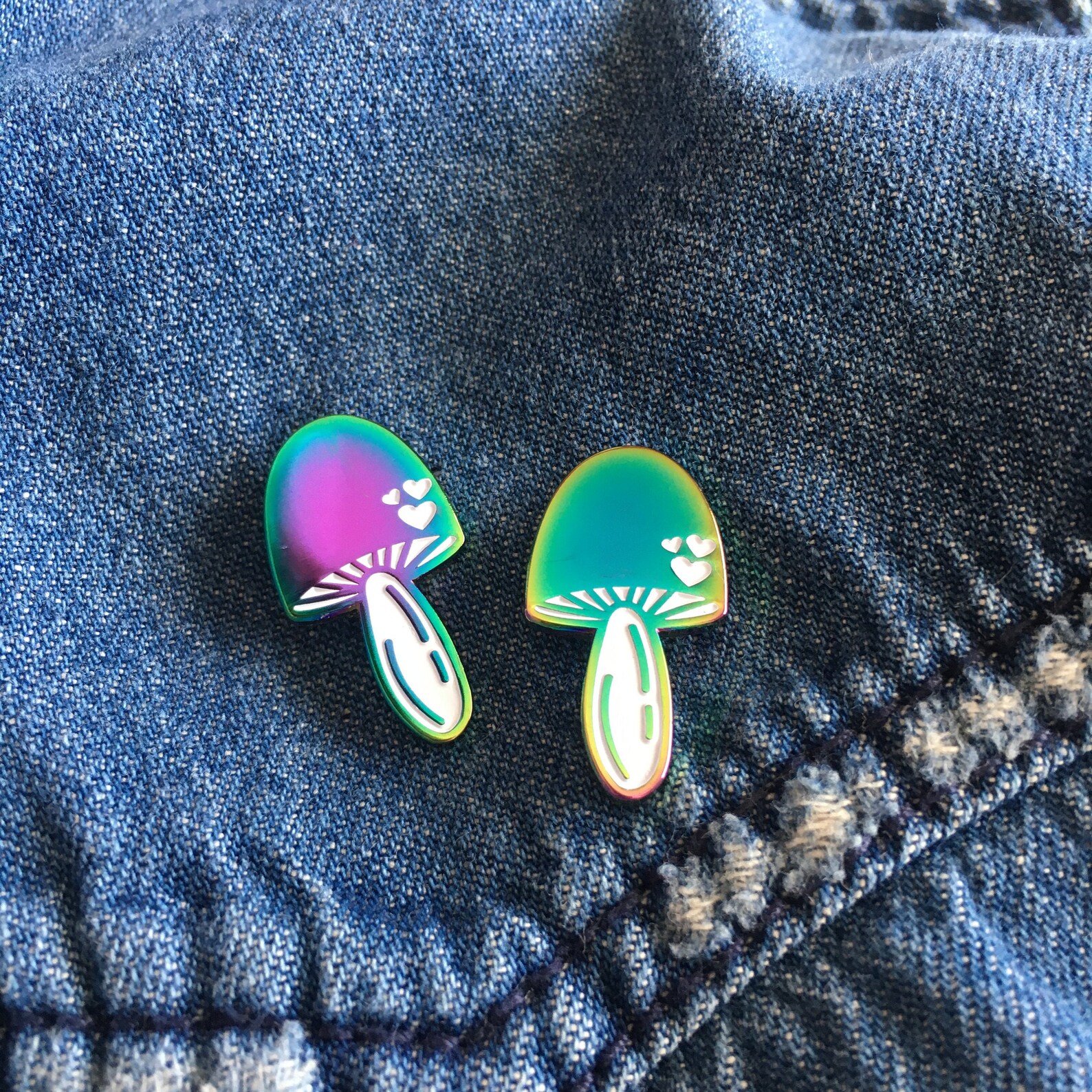 Rainbow Mushroom Enamel Pin Cute Mini Pin Nature Forest Pin - Etsy