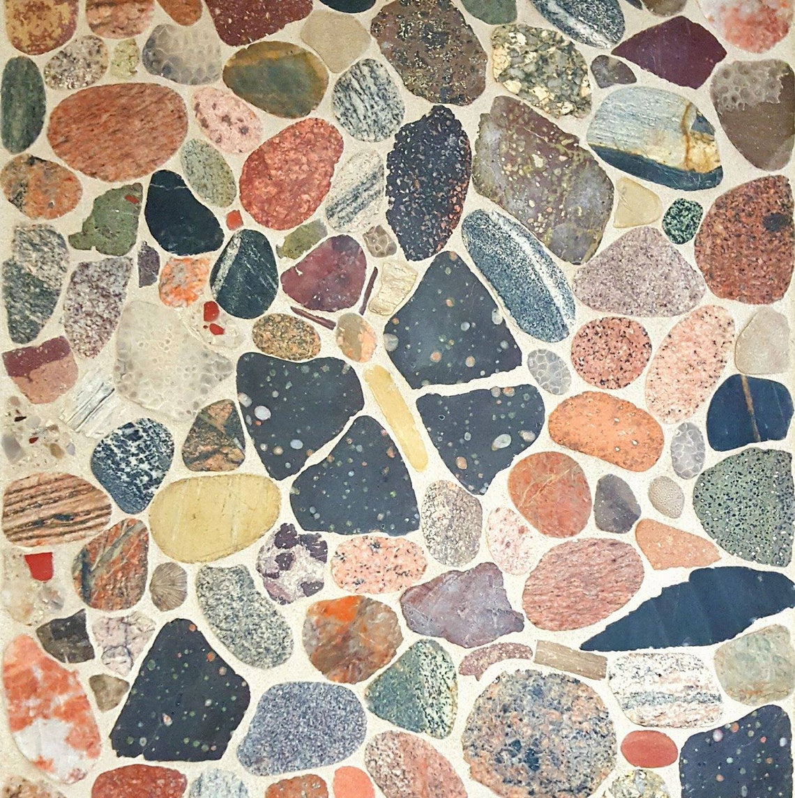 Superior Stone Tile With Petoskey 12" X 12" Sheet - Etsy