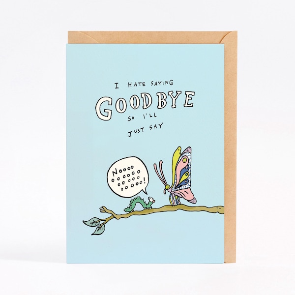 Goodbye Card - Etsy