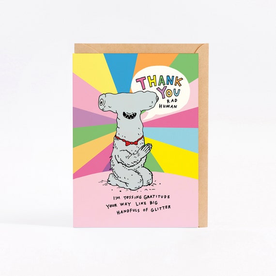 Funny Thank You Card Thank You Card Fun Thank You Card - Etsy