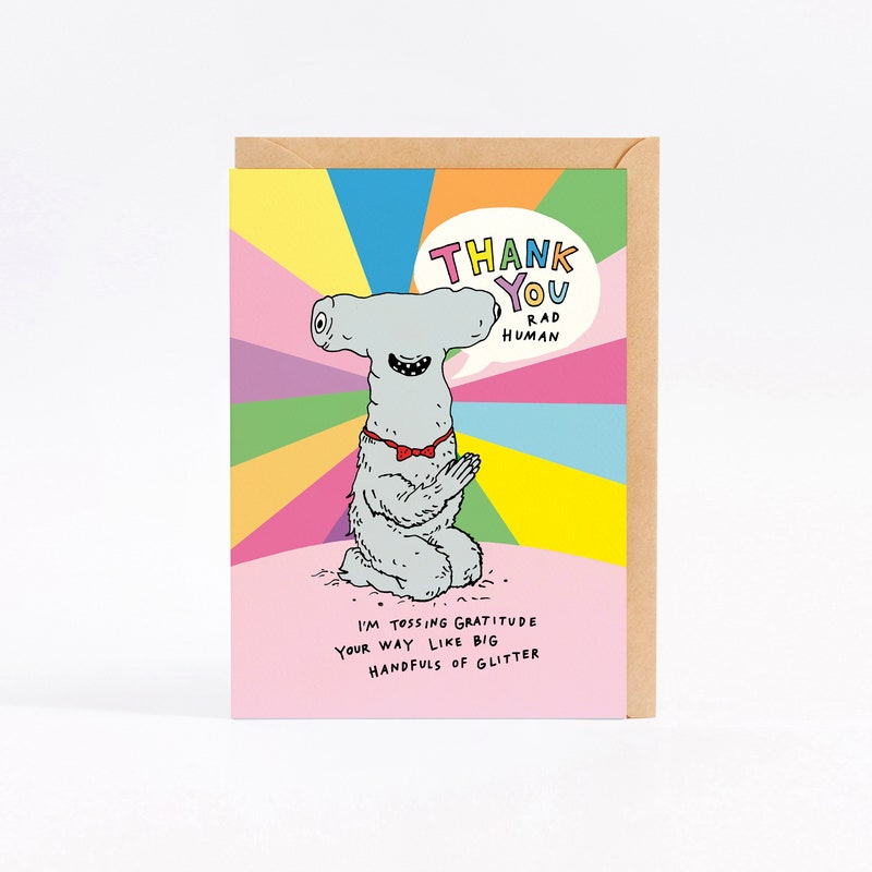 Funny Thank You Card - Etsy