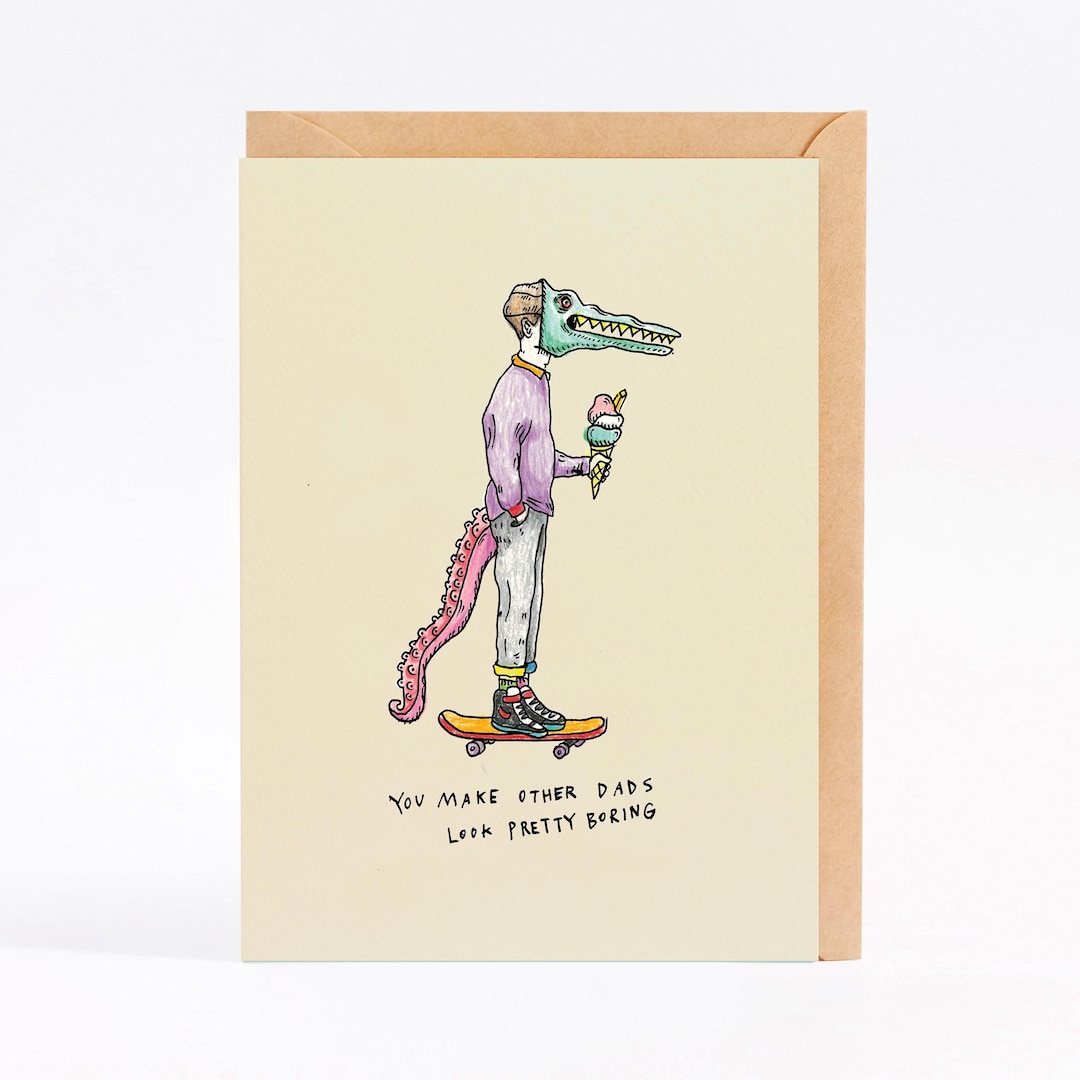 Father's Day Card Dad Card Dad Birthday Card - BORING OTHERS - Etsy