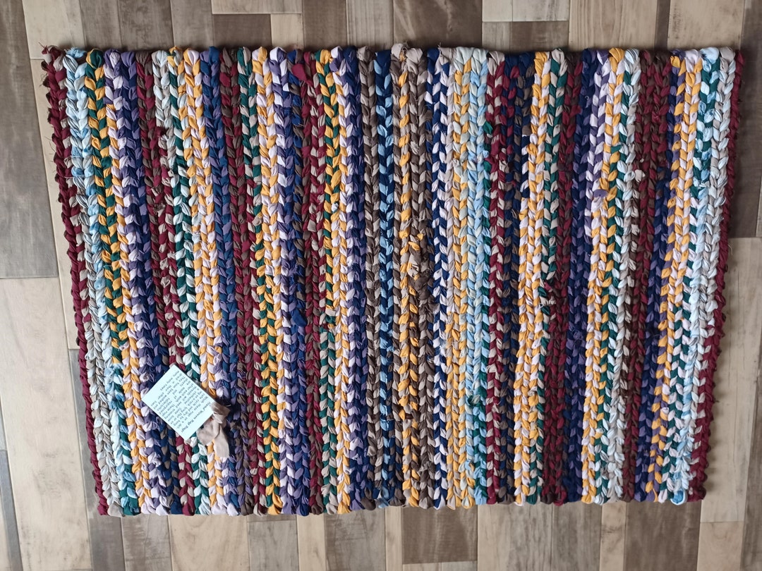 Multi-colored Rag Rug Fits in Every Room - Etsy