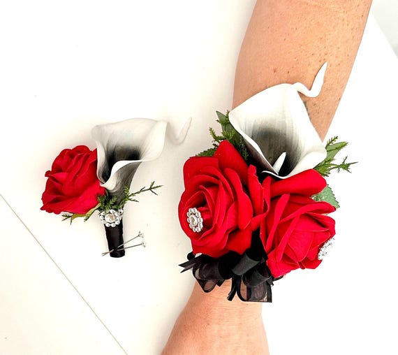 Bándearg Calla Lily Corsage Rose And Calla Lily Corsage Designed By