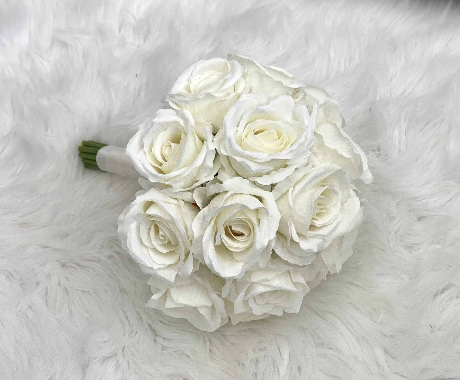 Ivory Rose Bouquet Ivory Bouquet Cream Rose Bouquet Ivory - Etsy