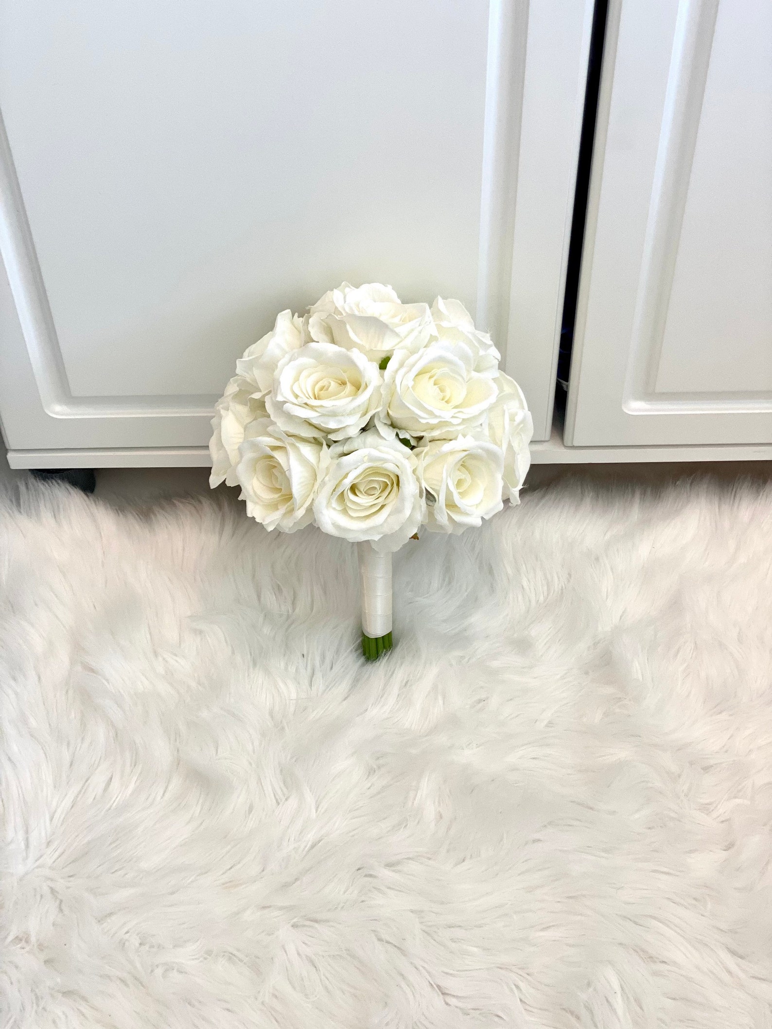 Ivory Rose Bouquet Ivory Bouquet Cream Rose Bouquet Ivory - Etsy
