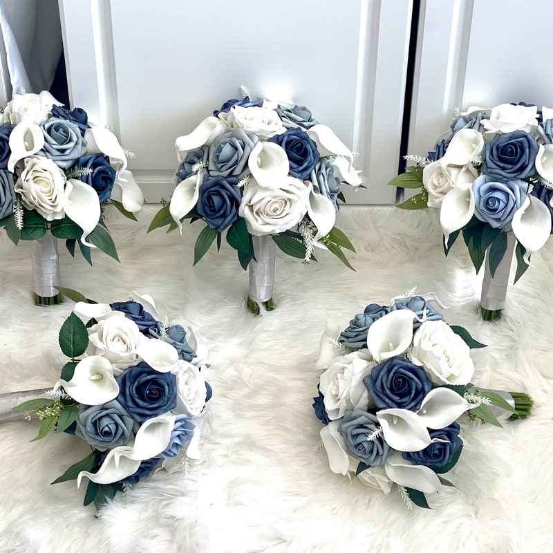Blue Rose Bouquet - Etsy