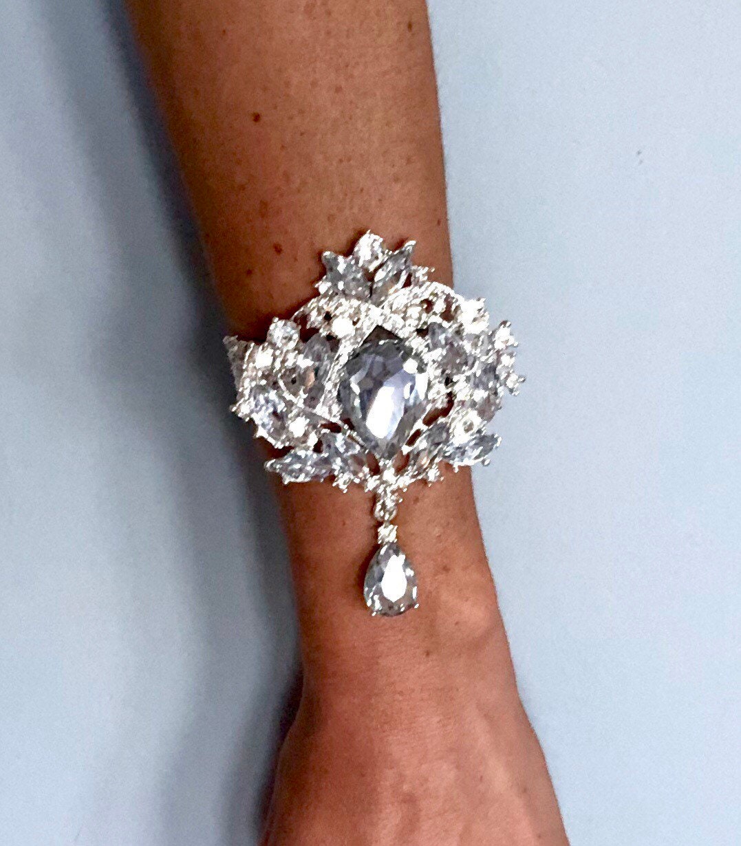 1 Crystal Wrist Corsage Bling Wrist Corsage Crystal Wrist | Etsy