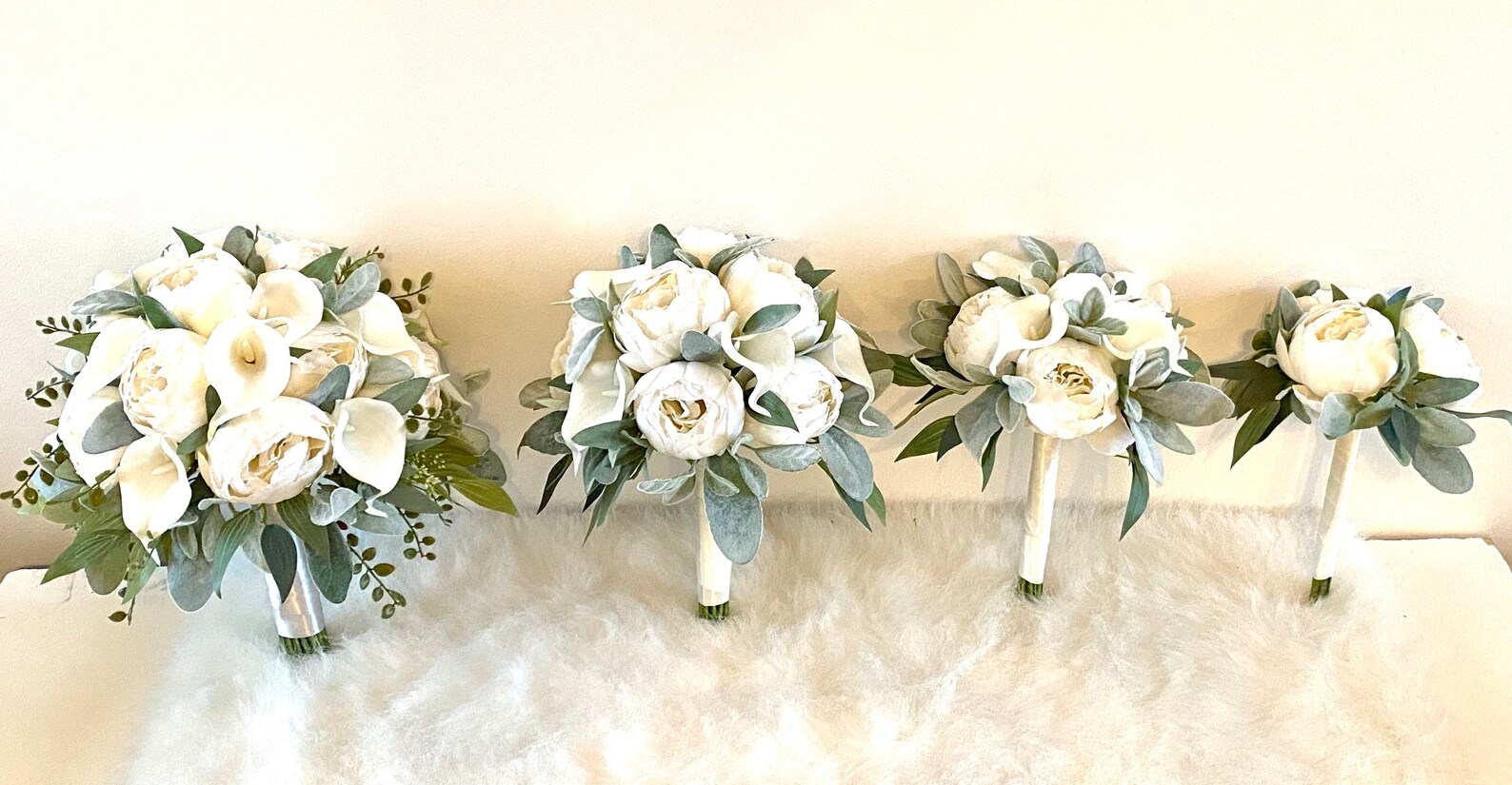 Pricing in Description Ivory Peony Bouquet Ivory Bridal - Etsy