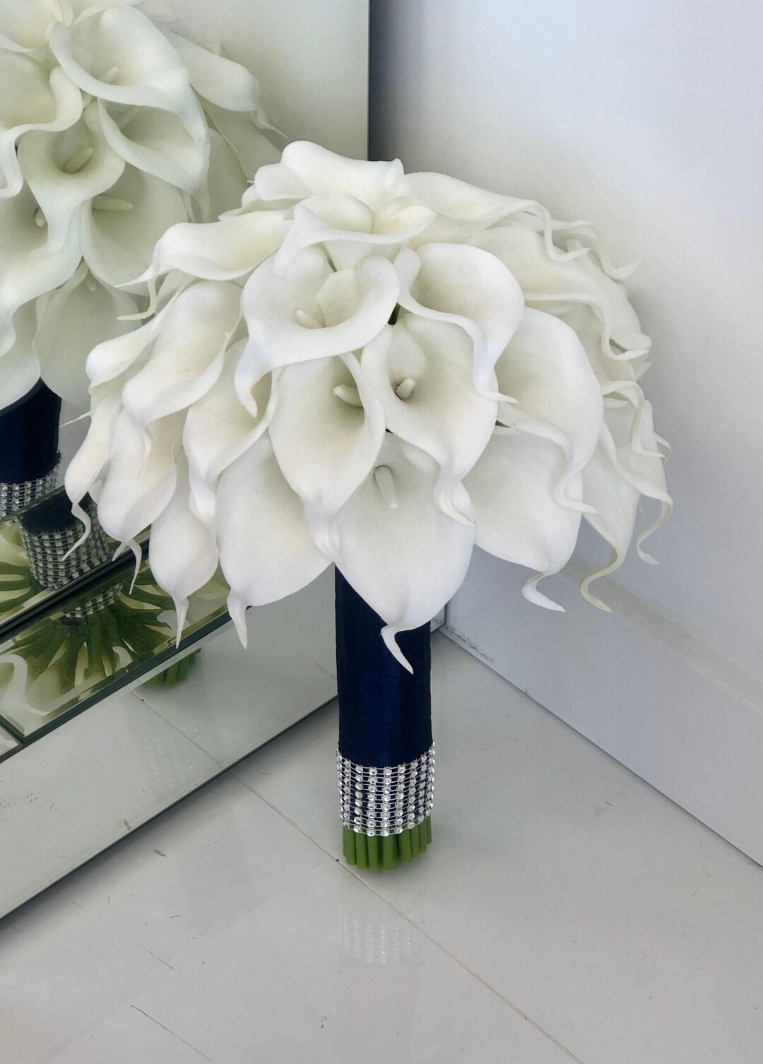 Ivory Calla Lily Bouquet Cream Calla Lily Bouquet Real Touch - Etsy