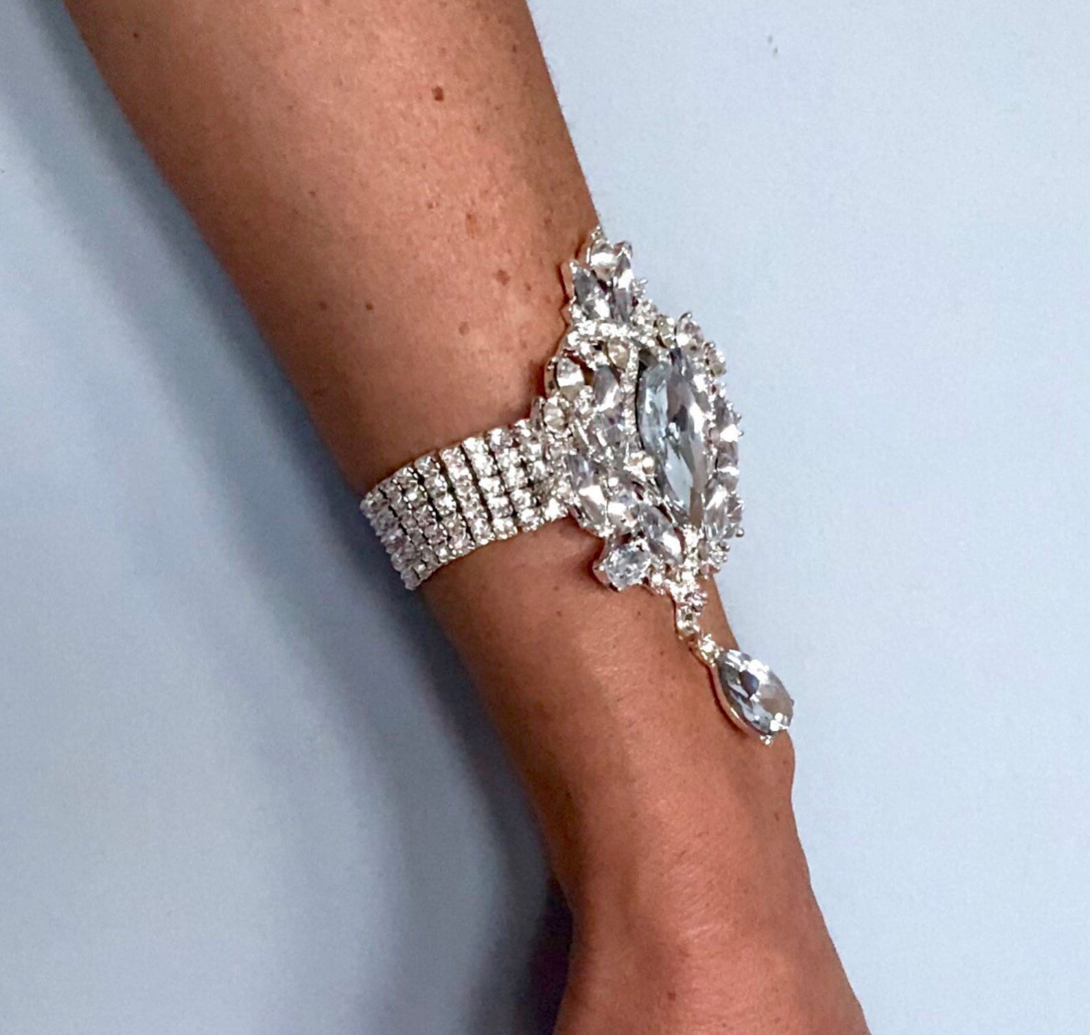 Crystal Rhinestone Wrist Corsage: Prom Bracelet - Etsy