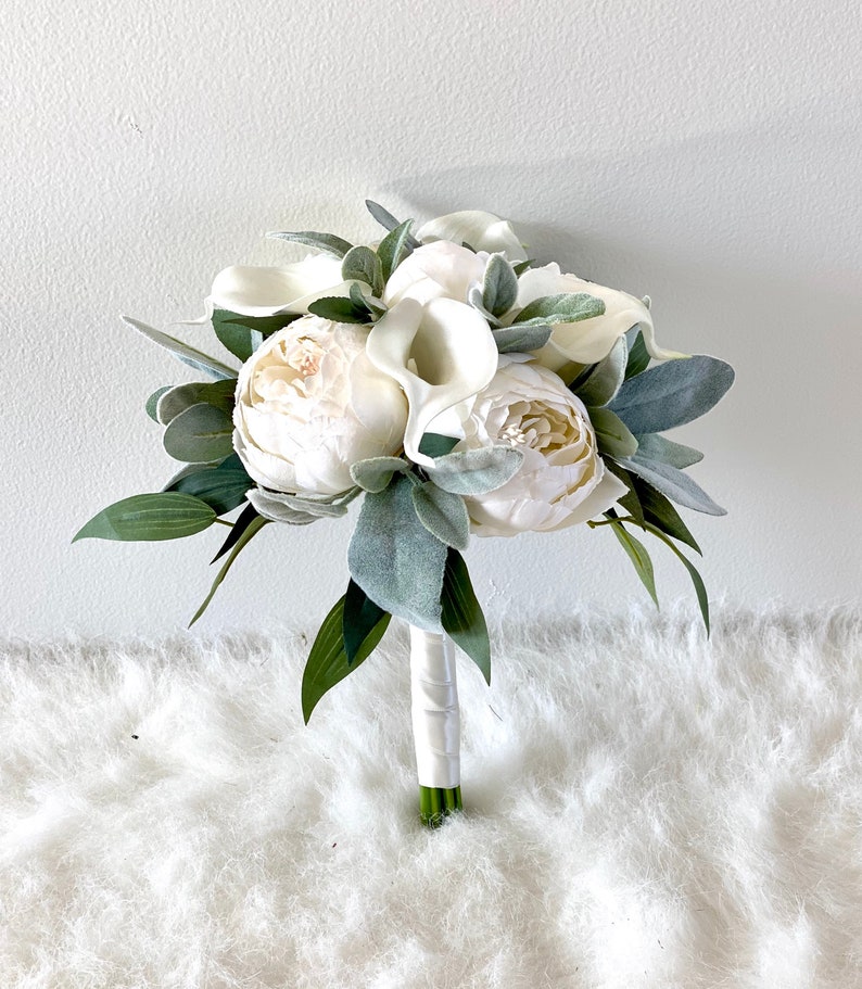 Pricing in Description Ivory Peony Bouquet Ivory Bridal - Etsy