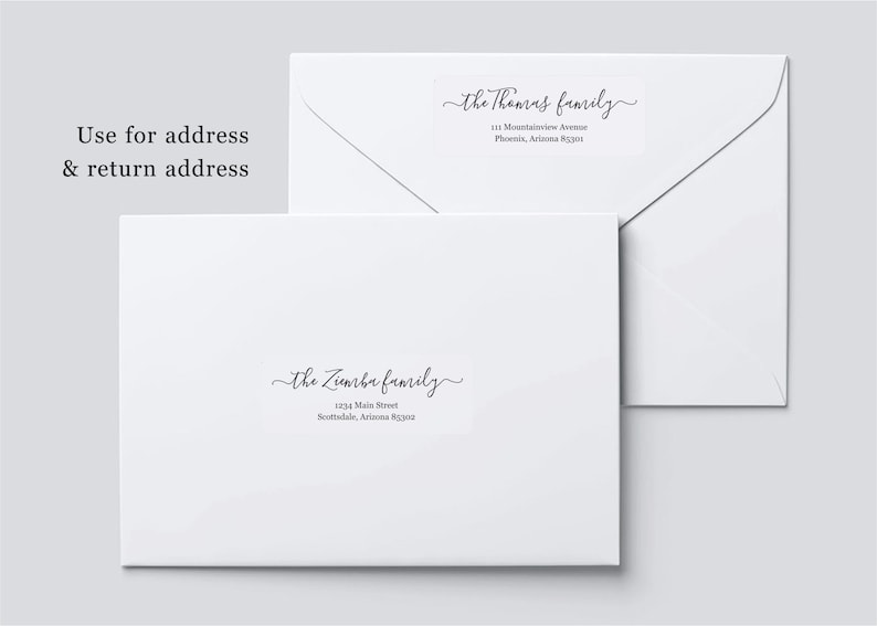 Address Label Template Printable Envelope Label Avery 1 X - Etsy