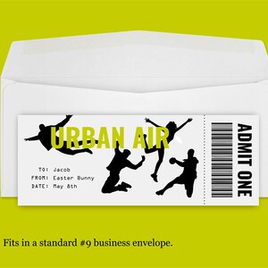 Jump Park Ticket Template, Printable Trampoline Park Gift Certificate ...