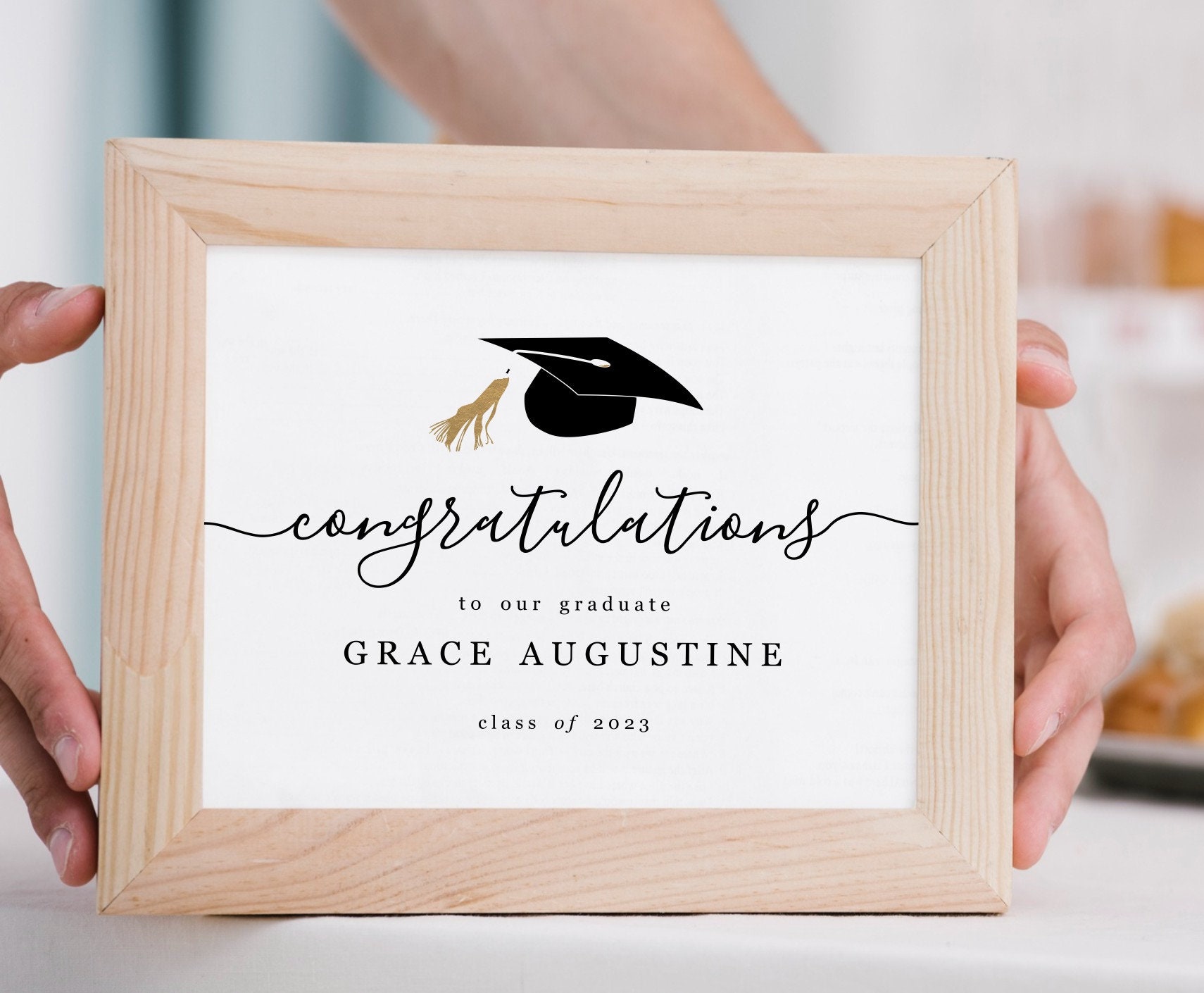 Graduation Table Sign Printable Template - 2023 Graduation Party ...