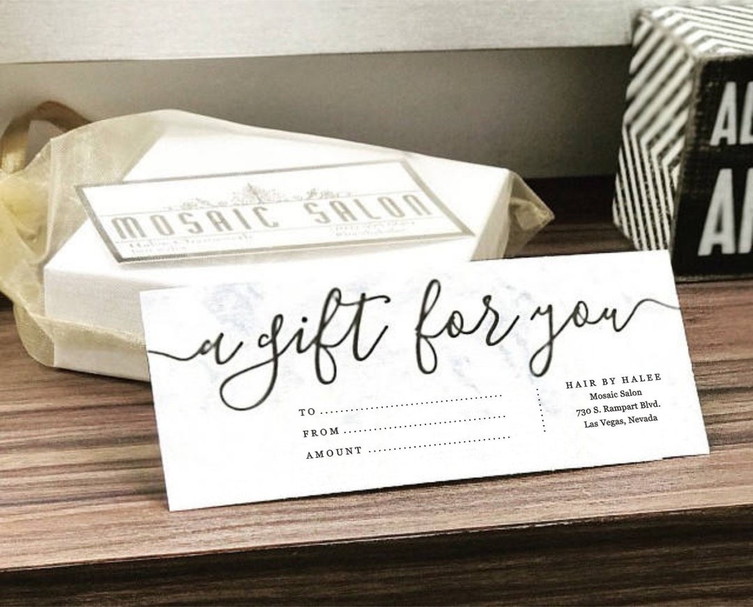Printable Gift Certificate Template, Gift Card Maker, Simple Rustic ...