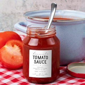 Homemade Tomato Sauce Label Template - Printable Marinara Tomato ...