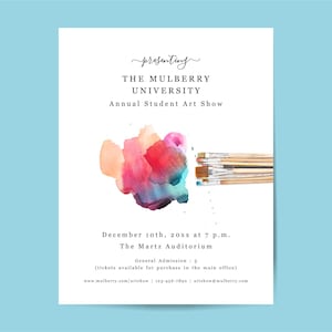 Elementary Art Show Sign - Etsy