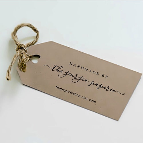 Printable Tag for Handmade Items Template Handmade by Tag - Etsy