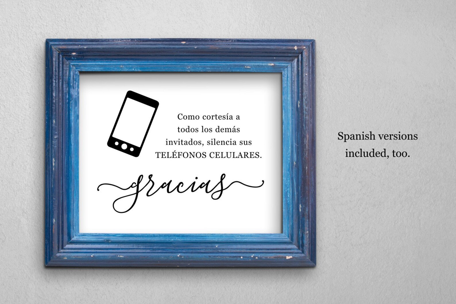 Editable No Cell Phone Sign Template Business Wedding Home - Etsy Canada