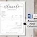 Printable Estimate Template - Price Quote, Work Proposal, Business Form ...