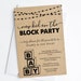 Baby Shower Block Party Invitation Template, New Kid on the Block ...
