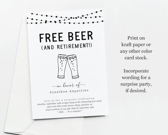 Funny Retirement Party Flyer