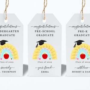 Printable Preschool / Kindergarten Graduation Favor Tag Template, Grad ...
