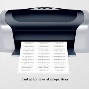 Printable From the Library of Sticker Template, This Book Belongs to ...