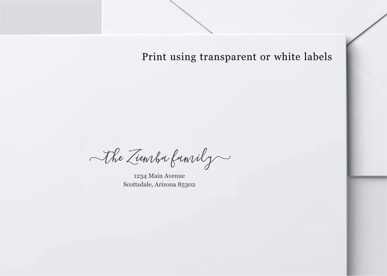 Address Label Template Printable Envelope Label Avery 1 X - Etsy