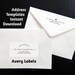 Printable Address Template for Envelope Labels Avery 2 X 4 & 1 X 2-5/8 ...
