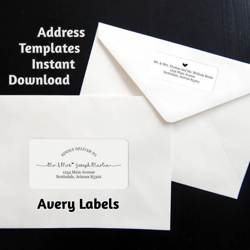 Avery Templates Printable - Etsy