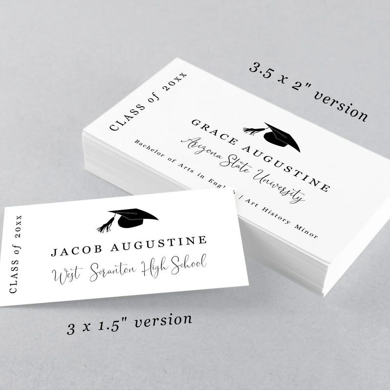 Graduation Name Cards - Etsy