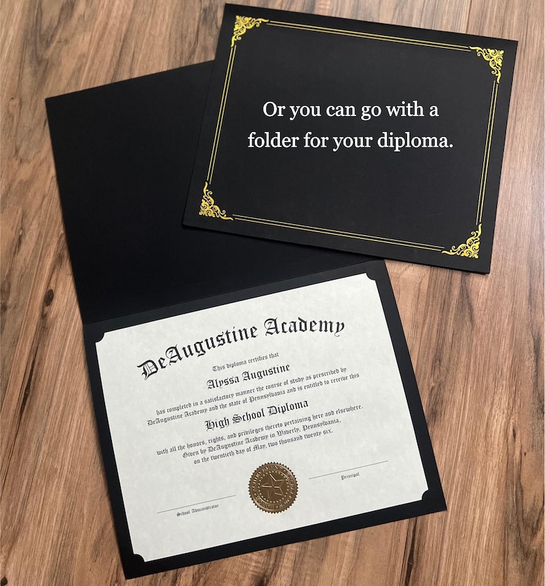 High School Diploma With Gold Seal for Homeschool - Purchase ...