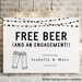 Funny Free Beer Welcome Sign Printable Template - Couple Baby Shower ...