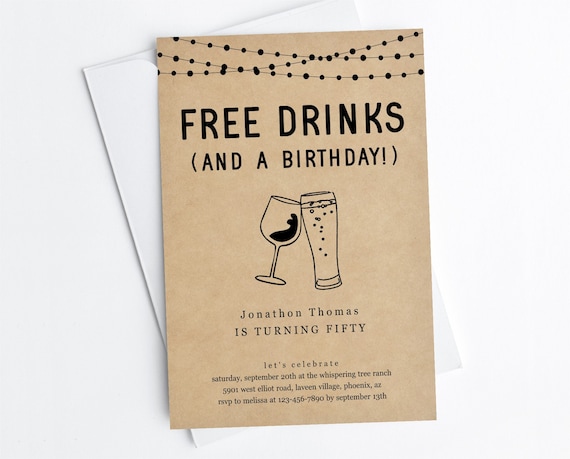 Fun Adult Birthday Party Invitations