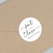 Printable Round Envelope Seal Template, Sent With Love, Packaging ...