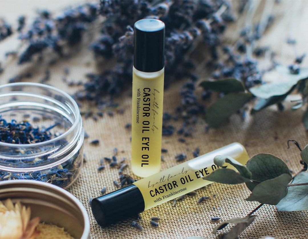 Editable Castor Oil Eye Oil Roller Bottle Label Template, Printable ...