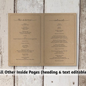 Printable Wedding Ceremony Book Template - Unlimited Pages Multi-page ...