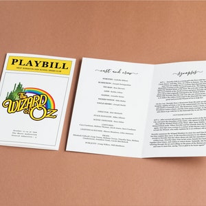 School Play Program Playbill Template Printable Theatre - Etsy